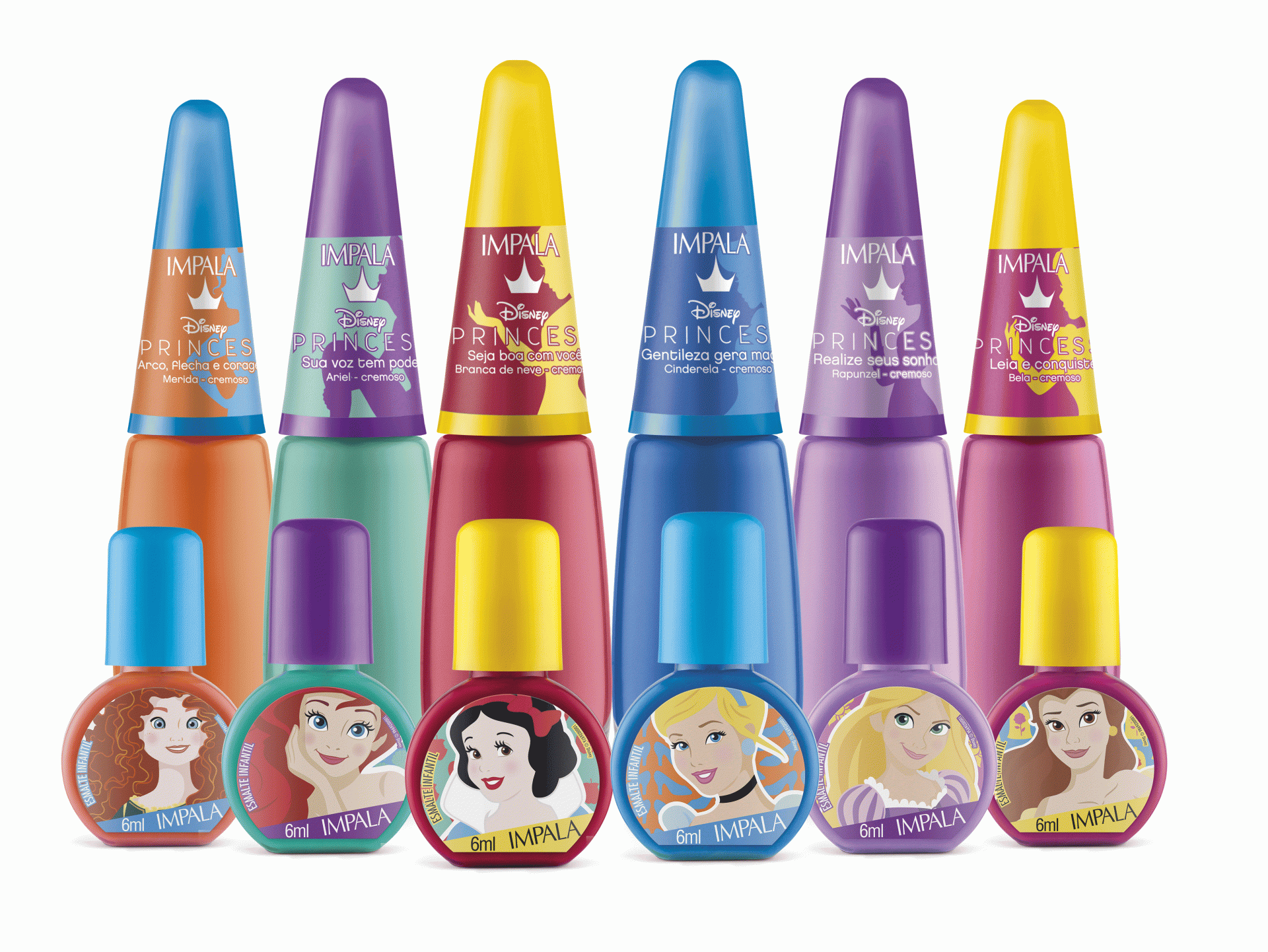 Em parceria com a Disney, Impala lança coleção de esmaltes “Princesas ...