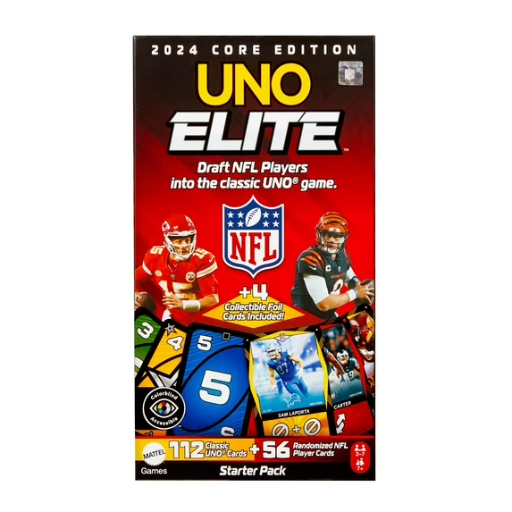 UNO® marca touchdown com UNO Elite™ NFL, novo baralho colecionável ...